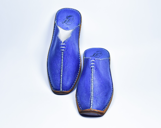 Moroccan shoes Babouche Men's slippers winter shoes Leather Shoes black ...