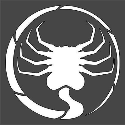 Custom Cut Stencil for Arts & Crafts, Alien Predator Design for ...