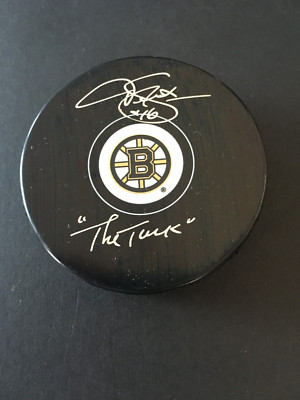 DEREK SANDERSON AUTOGRAPHED BRUINS PUCK W/ " THE TURK" INSCRIPTION JSA ...