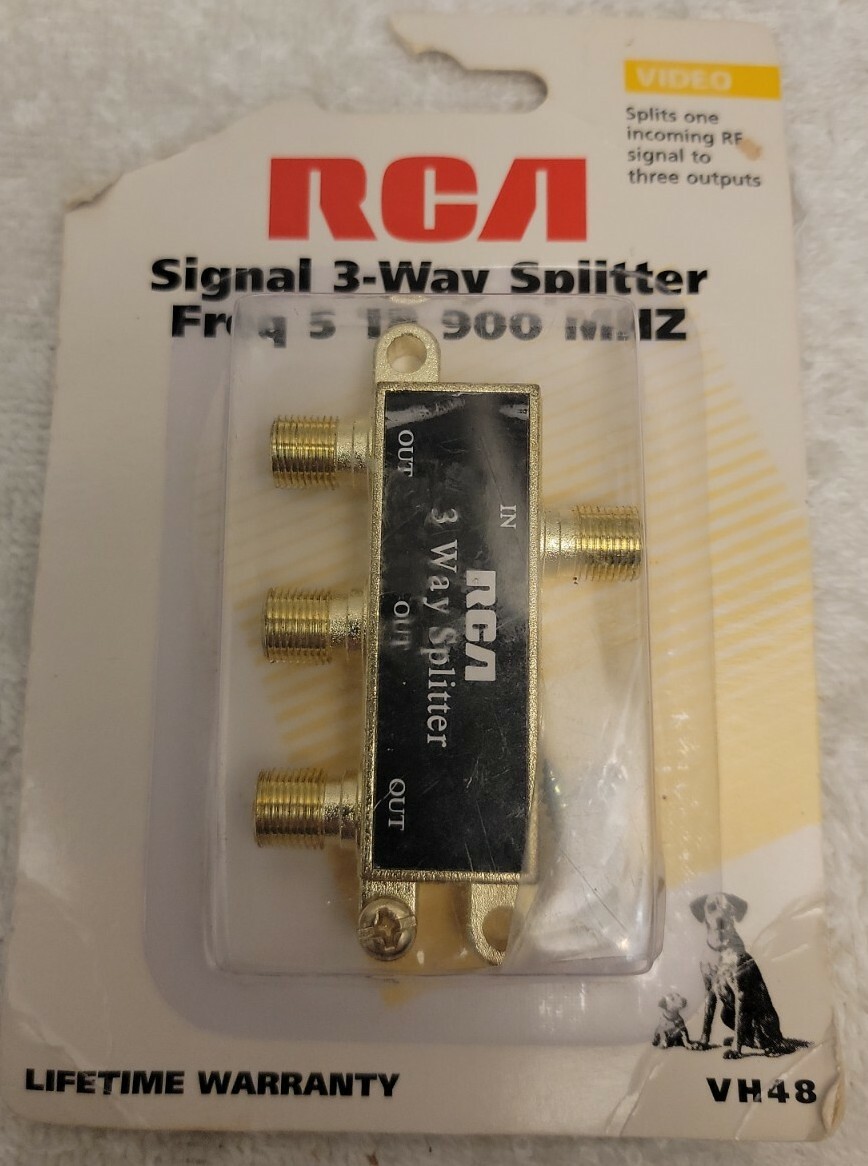 RCA VH48 Video 3-Way Signal Splitter/ New In Box/ FREE SHIPPING!!! | eBay