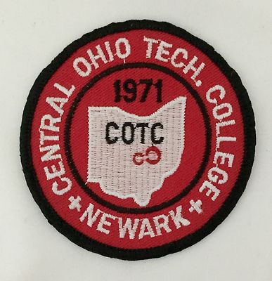 Central Ohio Technical College Vintage Embroidered Sew On Patch (NOS) 3 ...