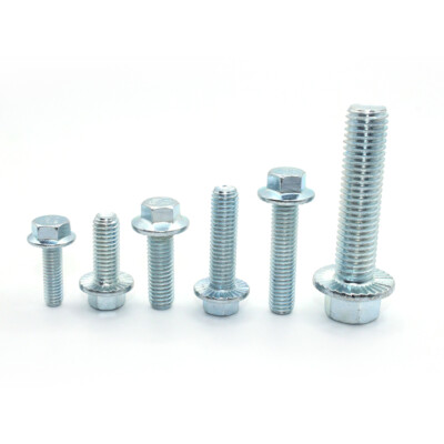 M8 FINE PITCH THREAD FLANGED HEX BOLTS HIGH TENSILE GRADE 10.9 DIN 6921 ...