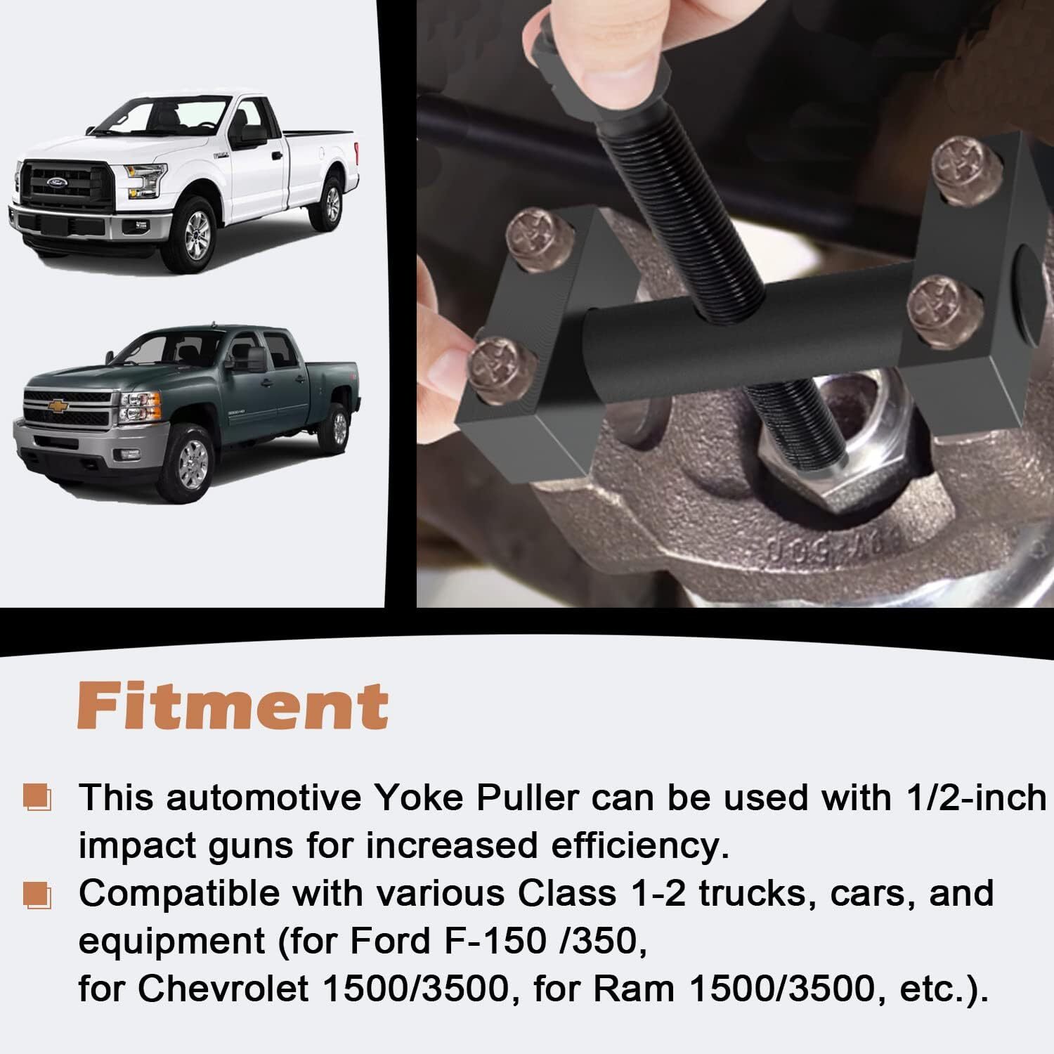 10850 Yoke Puller Tool for Ford F-150/350,Chevrolet 1500/3500,Ram 1500/ ...