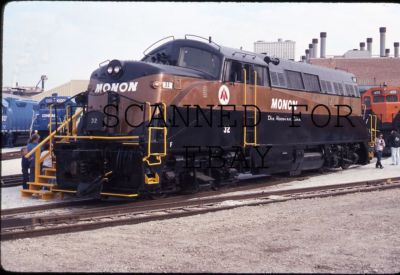Aug 89 Monon BL2 #32 Barr Yd Chicago The Hoosier Line VINTAGE 35MM ...