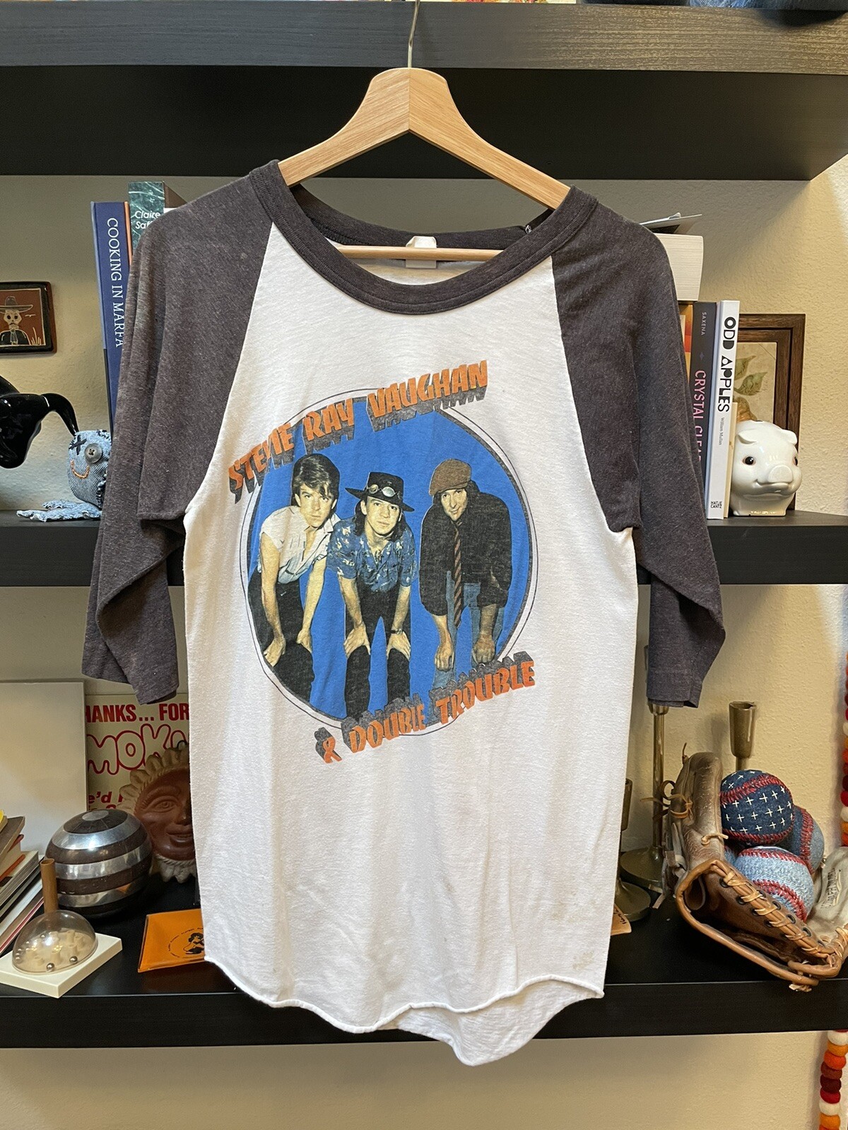 Vintage 80s Stevie Ray Vaughan & Double Trouble Shirt… - Gem