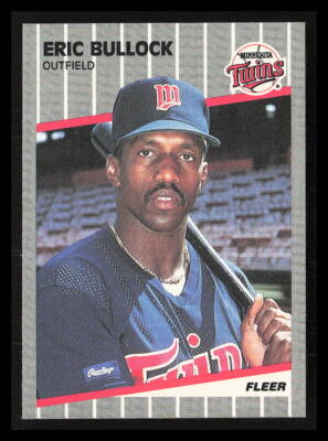 Eric Bullock 1989 Fleer #106 Minnesota Twins Rookie | eBay