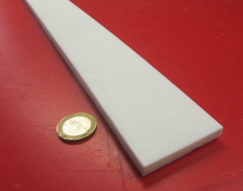 Teflon PTFE Virgin Bar 3/8" - .375" Thick x 2.00" Wide x 48" Long White ...