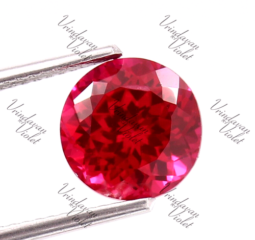 12.5X12.5MM Natural Blood Red Mozambique Ruby Loose Round Gemstone 10 ...