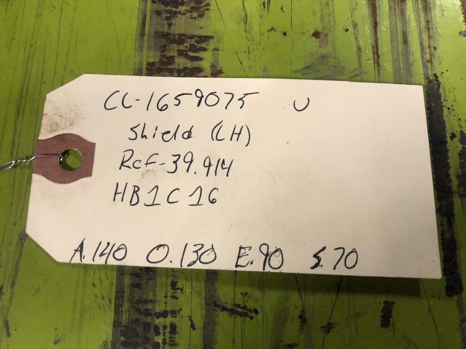 CL-1659075 Shield (LH) Clark TW25B TW125 Forklift Parts Good Used Ref ...