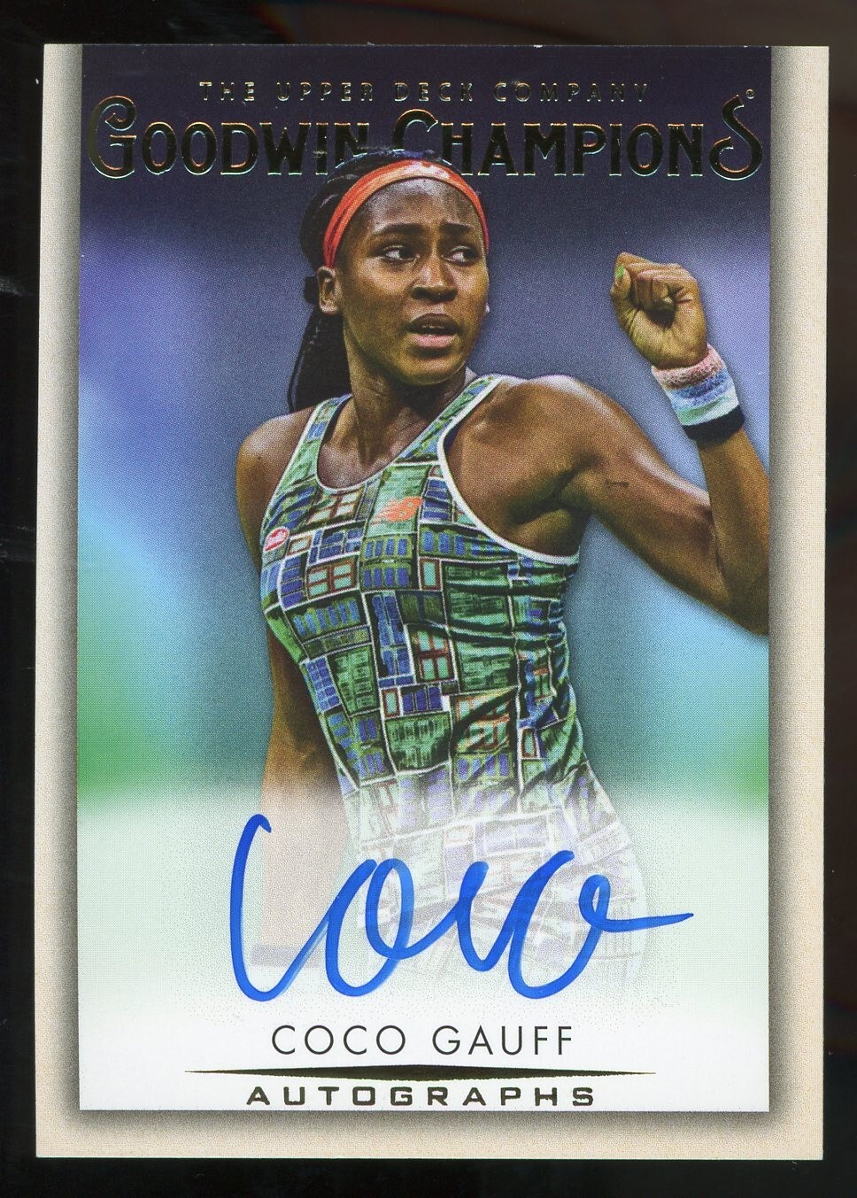 2021 Upper Deck Goodwin Champions Coco Gauff RC Signature On Card AUTO ...