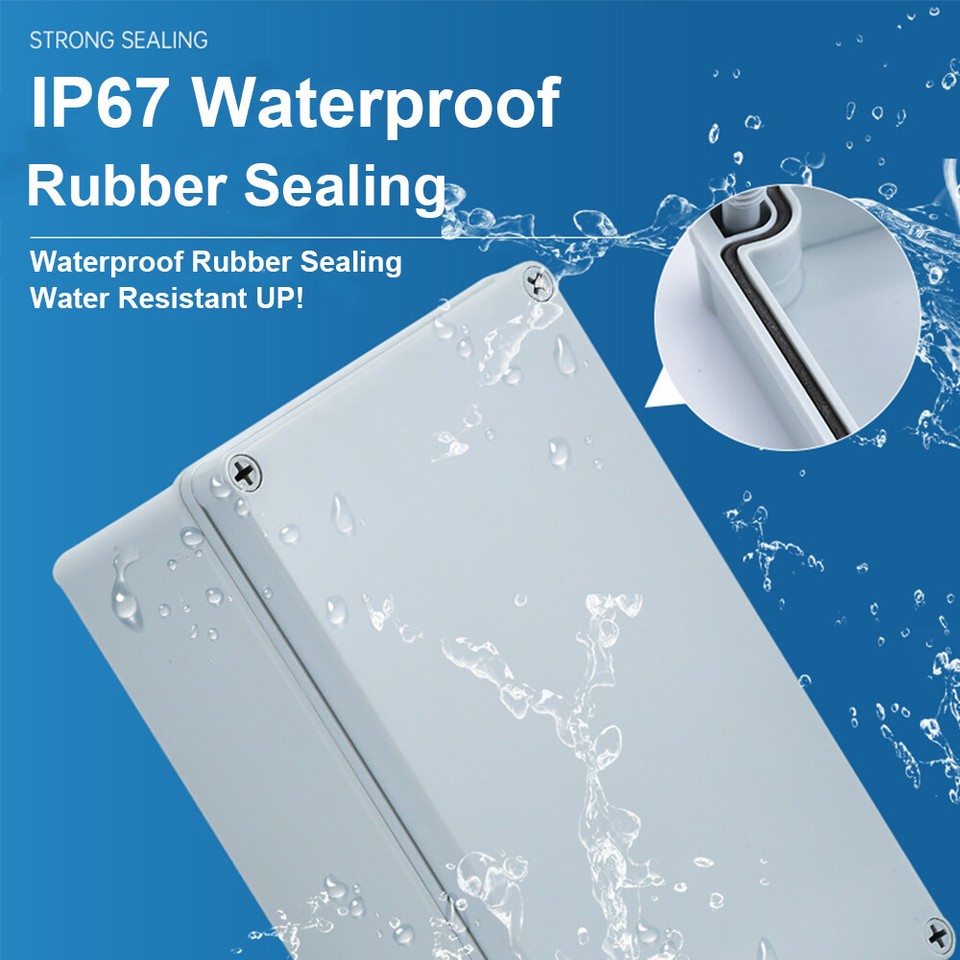 6.9x4.9x3" Plastic Electrical Box IP67 Waterproof Project Enclosure ...