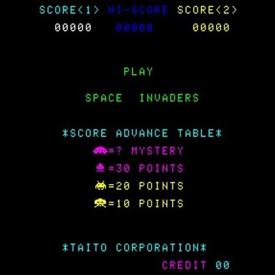 Used Space Invaders color Arcade game board TAITO 1978 PCB (P.C.Board ...