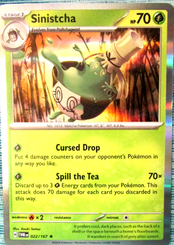 Sinistcha Holo Rare 022/167 Twilight Masquerade n/m 2024 | eBay