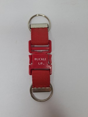 BUCKLE UP Click It Or Ticket It's Kansas Law Keychain Red Promo | eBay