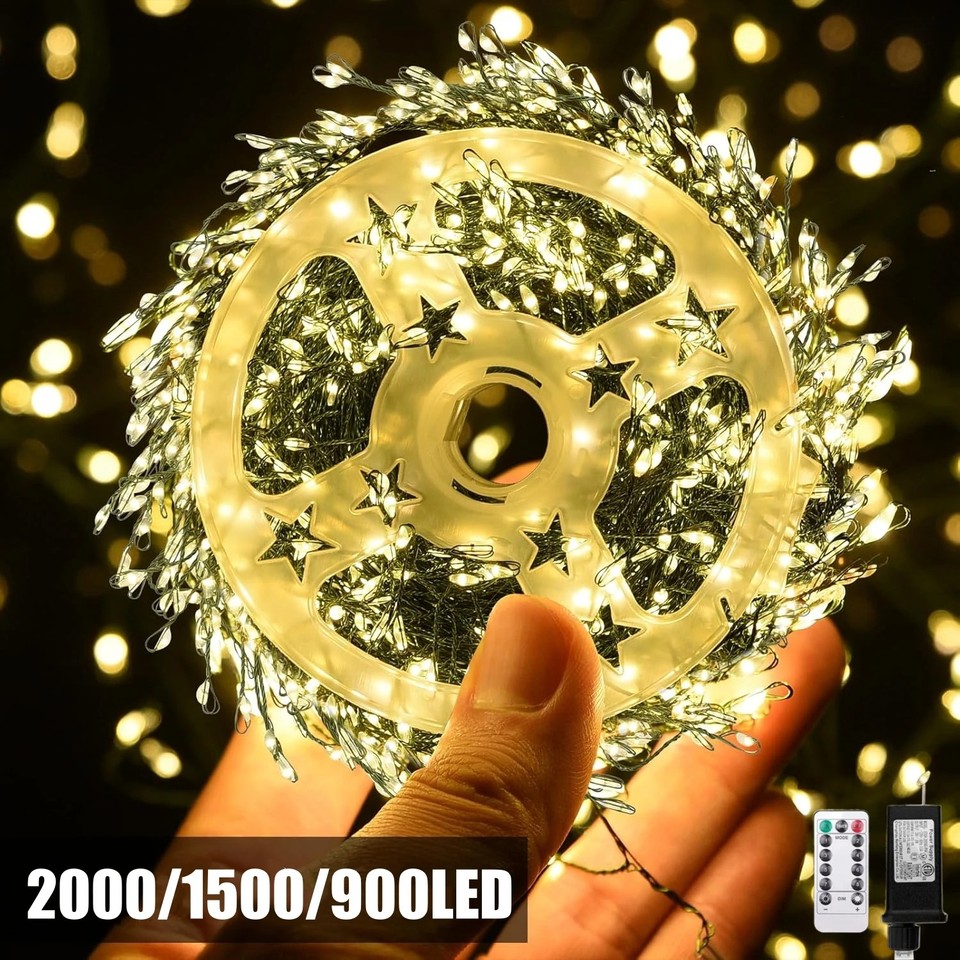 LED Firecracker String Light Fairy Remote Control Garland Party ...