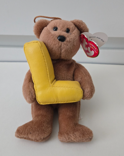 TY Alphabet Beanies Bear Letter L Retired Letters | eBay