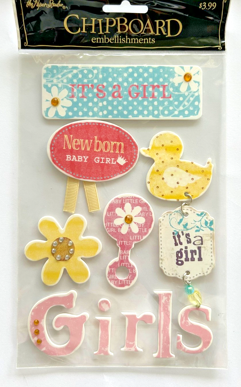 La Petites Paper Studio (CHIP BABY GIRL) Dimensional Scrapbooking ...