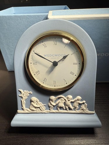 Wedgwood Blue Ceramic Table Clock | eBay
