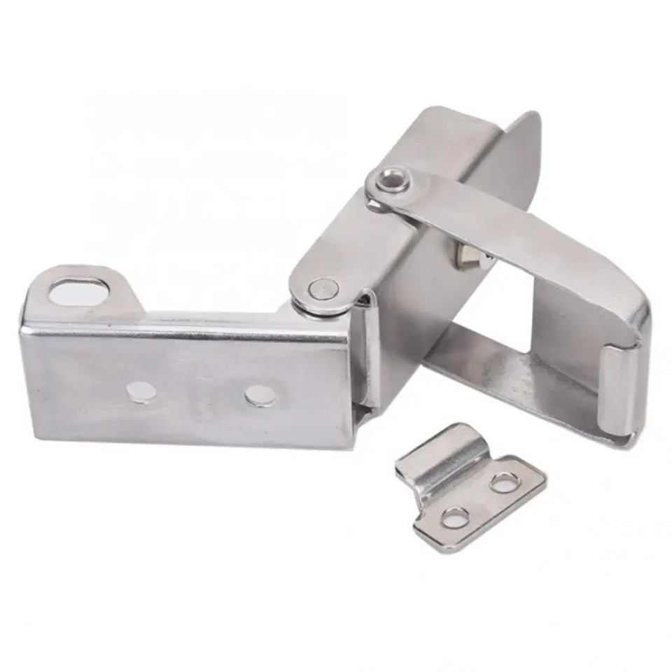 Stainless Steel Spring Loaded Latch Clip With Two Keys For Sliding ...