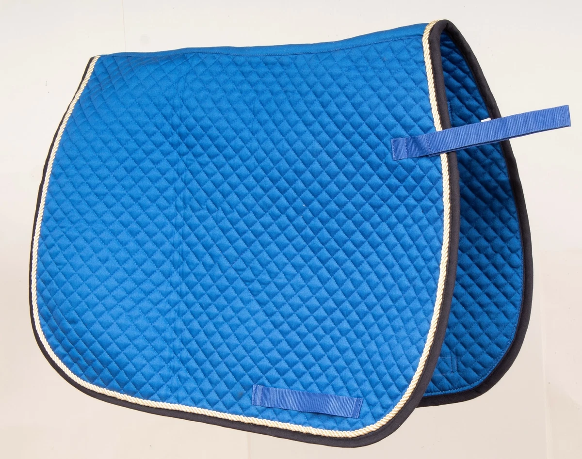 Blue English Saddle Pad