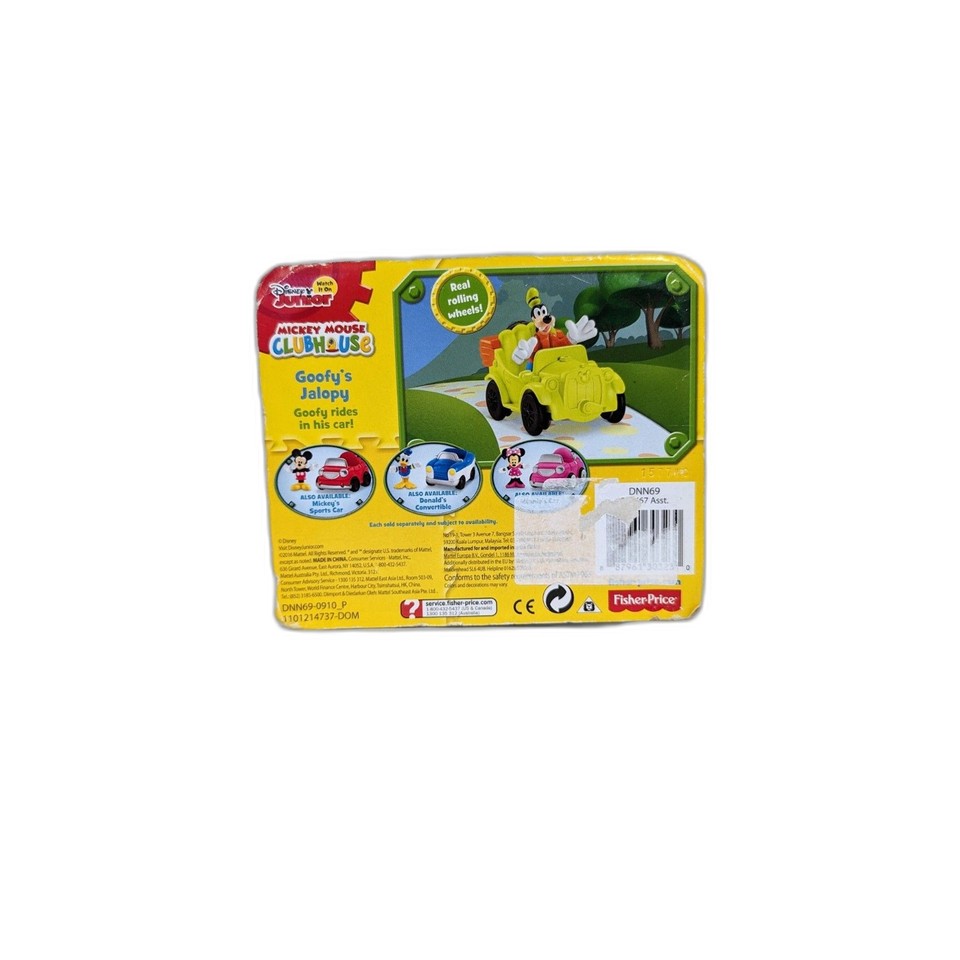 Fisher-Price Disney Mickey Mouse Clubhouse Goofy's Jalopy and Figure ...