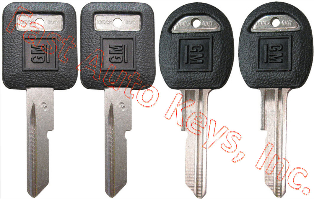 4 NEW GM Logo OEM "C" IGNITION +"B" DOORS/TRUNK Key Blanks Uncut 594032 ...