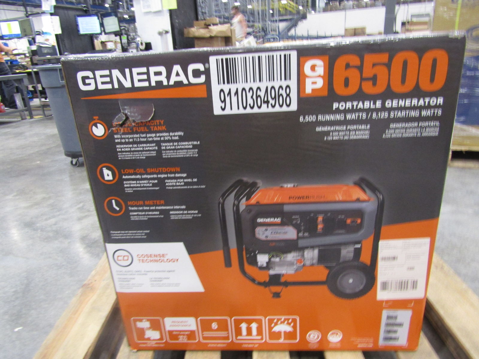 Generac GP6500 6500-Watt Portable Gas Generator w/ CO Sense 7680 | eBay