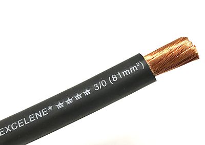 3/0 EXCELENE WELDING BATTERY CABLE BLACK 600V USA EPDM JACKET (BUY PER ...