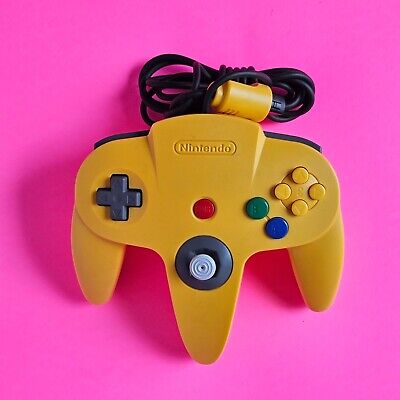 Official Nintendo 64 YELLOW Controller AUTHENTIC 👾 OEM N64 Remote NUS ...