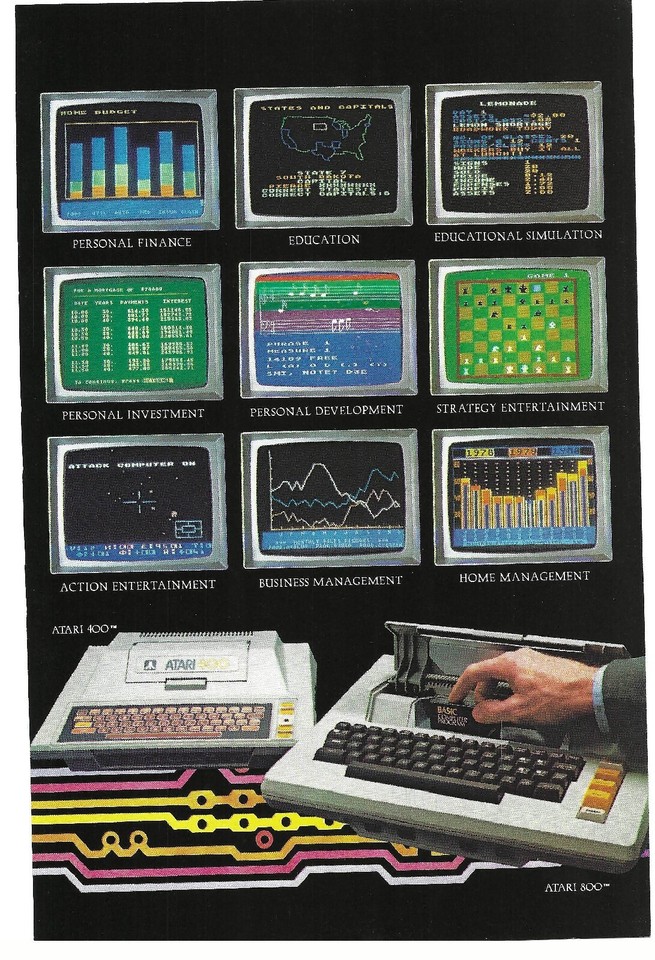 1980 Atari 2600 Video Game Console Vintage Color Print Ad | eBay