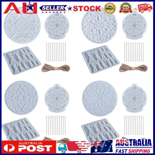 Dream Catcher Molds 15 Pieces Resin Casting Feather Pendant Dream ...