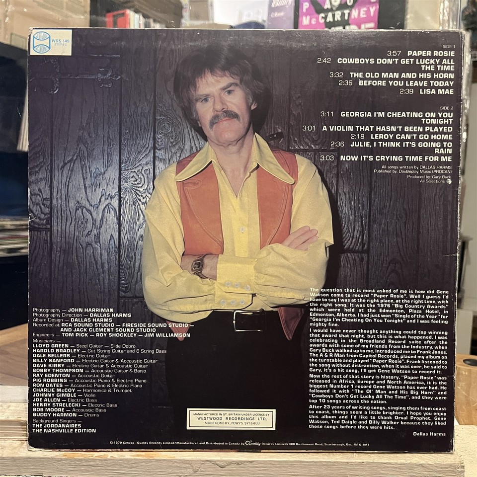 [COUNTRY/BLUEGRASS]~DALLAS HARMS~the Best Of...~[1980~WESTWOOD~Issue ...