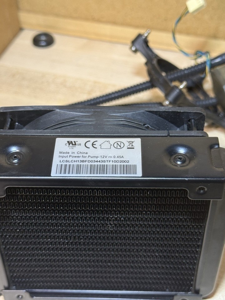 ARC Black Red Computer Case Fan 12V DC 0.27A AC121225SL7 w/FAN CPU ...