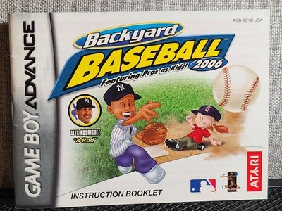 Backyard Baseball 2006 Instruction Booklet - Manual Only - GameBoy ...