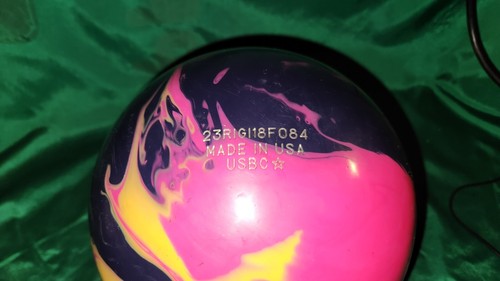 Roto Grip Magic Gem Bowling Ball 15 lbs Preowned Span 4 11/16 " 9 Games ...