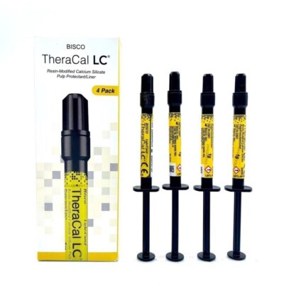 4 Syringe Bisco TheraCal LC Dental Pulp Protectant Base Liner Calcium ...