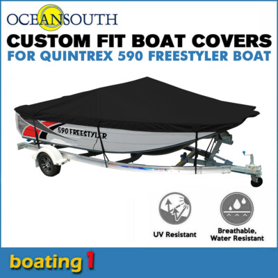 Oceansouth trailerable custom boat cover for Quintrex 590 Freestyler | eBay