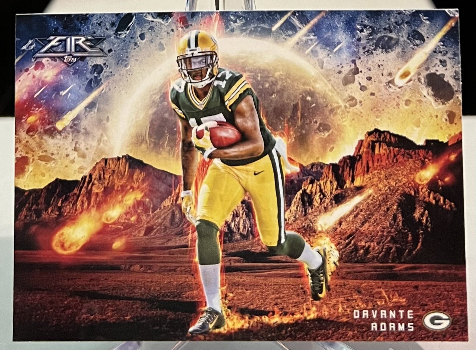 Davante Adams 2014 Topps Fire Out Of The World RC Rookie Card | eBay