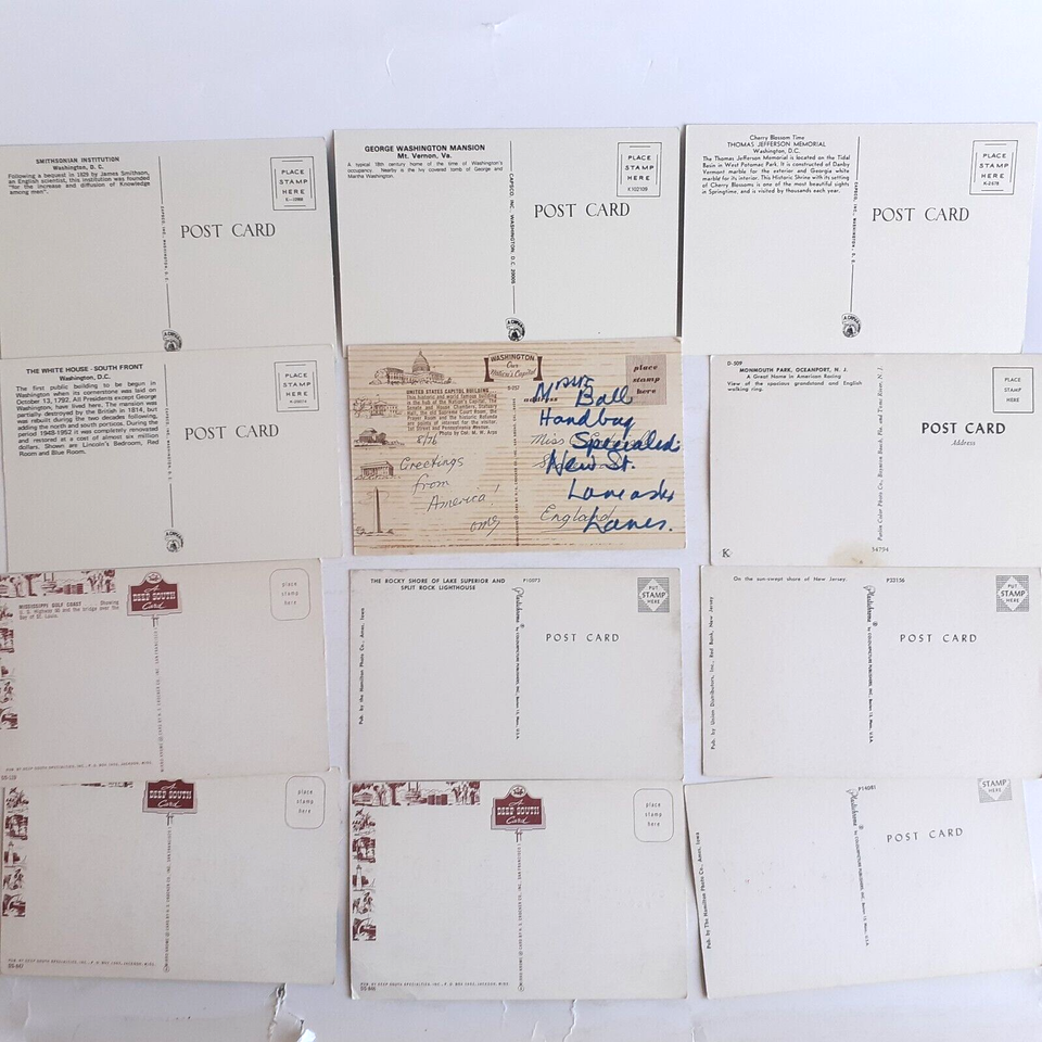 Vintage Postcards x23, United States of America Collection, USA ...