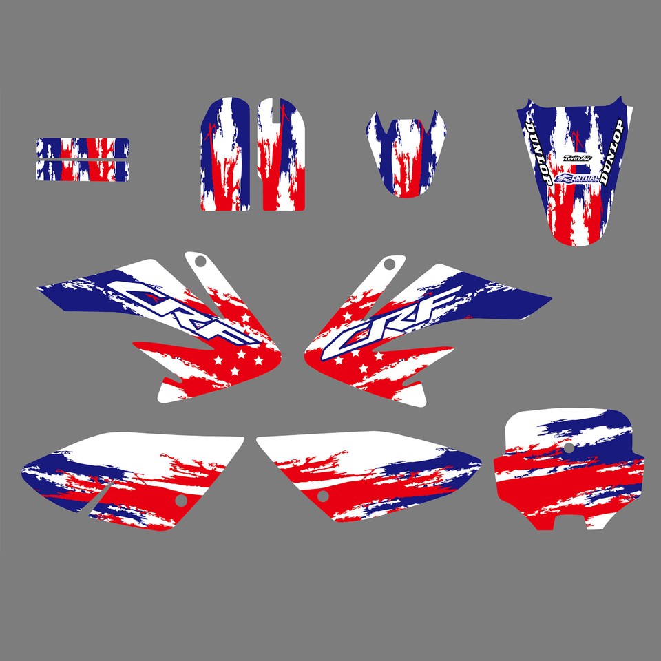Team Graphics Decals Stcikers For Honda CRF70F 2004-2012 CRF 80F 100F ...