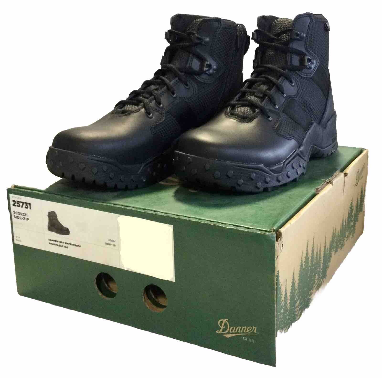 Danner Scorch Side-Zip Mens Black 6” Dry Waterproof Hiking Boot w ...