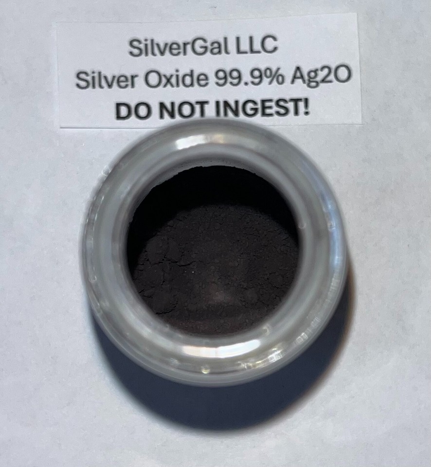 5 g Silver Oxide Ag2O metal powder 999+ High purity micron colloidal ...