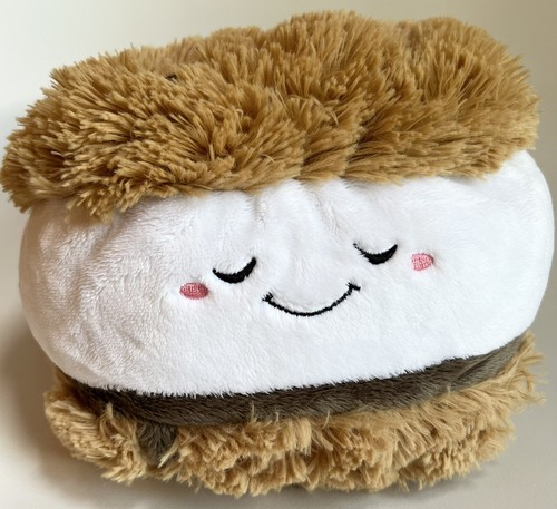 Squishable Smore Plush Closed Eyes Chocolate Chip Marshmallow Stuffed 7 ...