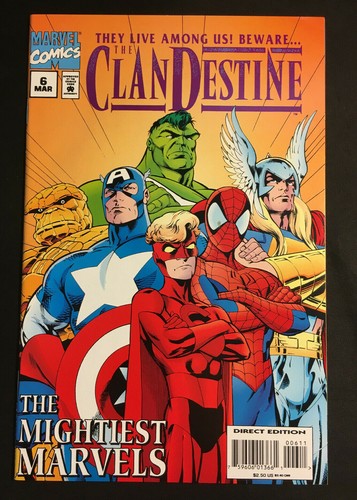 CLANDESTINE 6 SPIDER-MAN HULK THOR ALAN DAVIS VOL 1 NM AVENGERS CAPTAIN ...