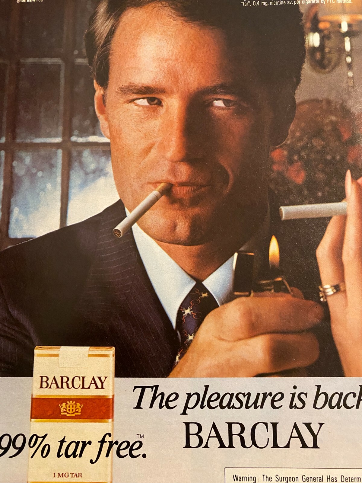Barclay Cigarettes, Full Page Vintage Print Ad | eBay