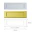 Letter Box Plate Chrome Brass Front Door External Postal Plate Cover ...