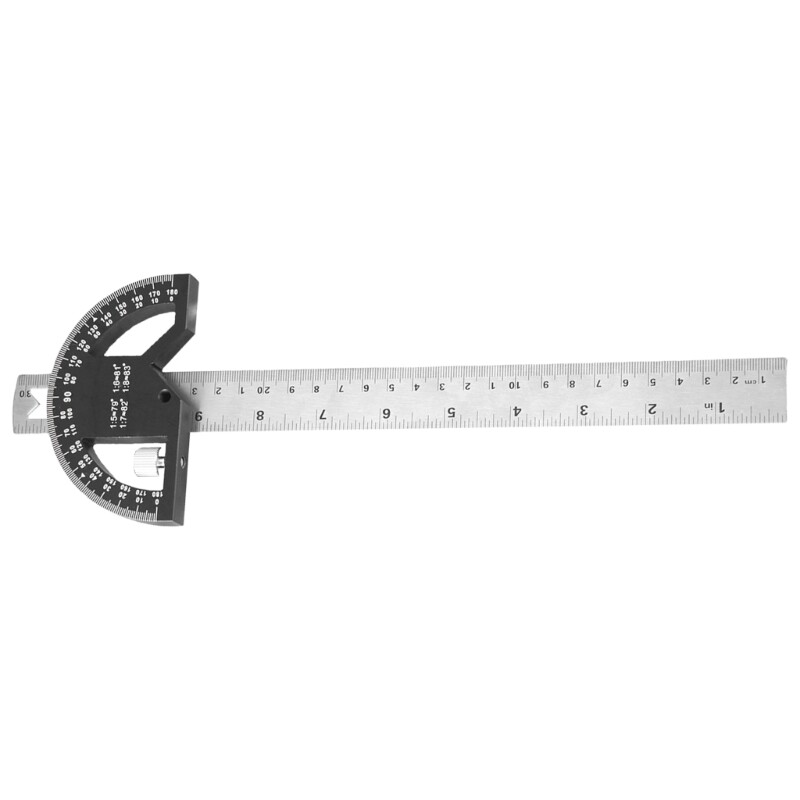 T Shaped Woodworking Angles Ruler Protractor 8Inch Adjustable Angles ...