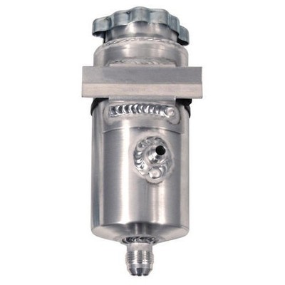 Aluminum Power Steering Reservoir 8"x3" -6AN Inlet -10AN Outlet ...