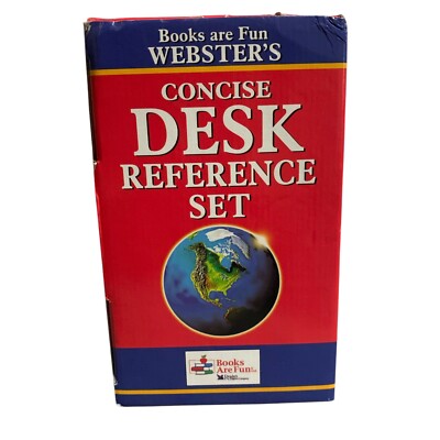 Websters Concise Desk Reference Set English Spanish Dictionary ...