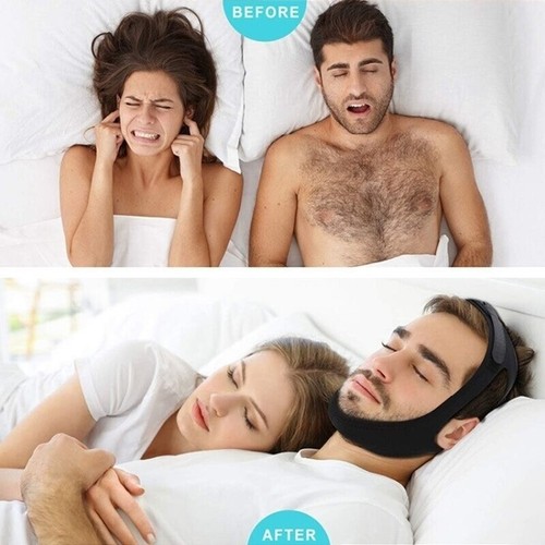 Anti Snoring Chin Strap Sleep Apnea Snore Stop Belt Snoreless Sleep Jaw Solution | eBay